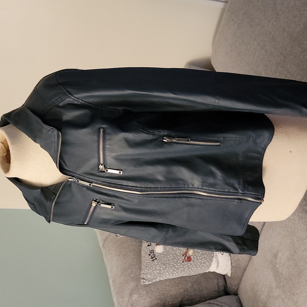 Ib Diffusion Faux Leather Jacket - Gem